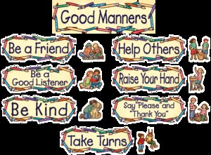 Good Manners Mini Bulletin Board from Susan Winget - TCR4297 | Teacher ...