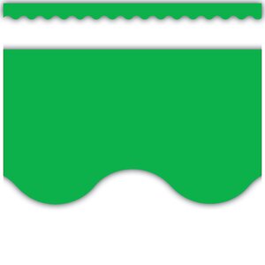 Green Scalloped Border Trim - TCR4607 | Teacher Created Resources