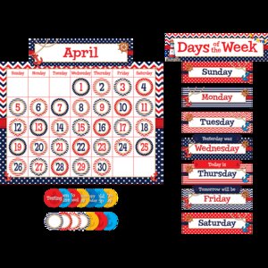 Nautical Calendar Bulletin Board Display Set - TCR5492 | Teacher ...