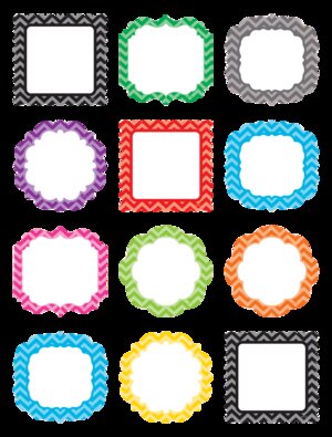 Chevron Frames Mini Accents - TCR5525 | Teacher Created Resources