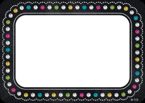 Chalkboard Brights Name Tags/Labels - TCR5623 | Teacher Created Resources