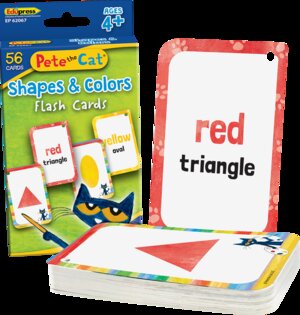 Pete the Cat® Shapes & Colors Flash Cards - TCR62067 | Teacher Created ...