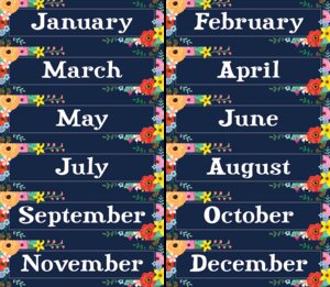 Wildflowers Monthly Headliners - TCR6597 | Teacher Created Resources