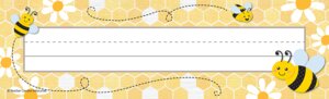 Buzzing Bees Flat Name Plates - TCR6909 | Teacher Created Resources