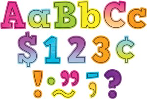 Brights 4Ever Bold Block 4" Letters Combo Pack - TCR6936 | Teacher ...