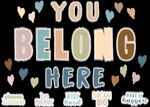 Everyone is Welcome You Belong Here Bulletin Board - TCR7168 | Teacher ...
