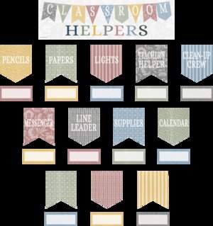 Classroom Cottage Classroom Helpers Mini Bulletin Board - TCR7175 ...