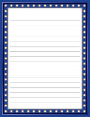 Marquee Lined Chart - TCR7529 | Teacher Created Resources