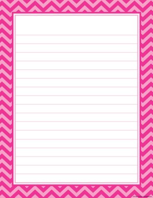 Hot Pink Chevron Lined Chart - TCR7580 | Teacher Created Resources