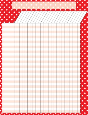 Red Polka Dots Incentive Chart - TCR7661 | Teacher Created Resources