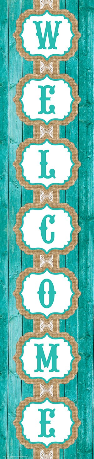 Shabby Chic Welcome Banner - TCR77197 | Teacher Created Resources
