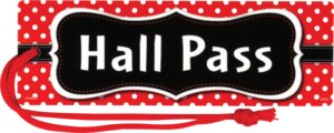 Red Polka Dots Magnetic Hall Pass - TCR77238 | Teacher Created Resources