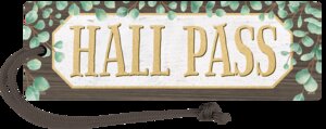 Eucalyptus Magnetic Hall Pass - TCR77473 | Teacher Created Resources