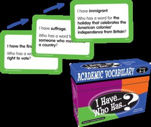 I Have, Who Has Academic Vocabulary Game Grade 4-5 - TCR7843 | Teacher ...
