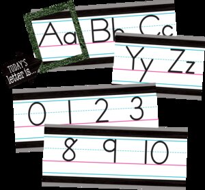 Modern Farmhouse Alphabet Line Bulletin Board - TCR8338 | Teacher ...