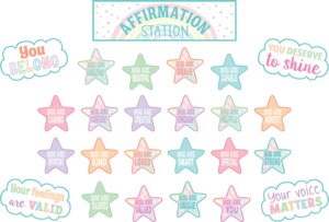 Pastel Pop Positive Affirmations Mini Bulletin Board - TCR8414 ...