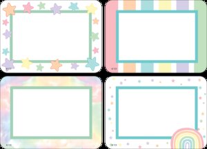 Pastel Pop Name Tags/Labels - Multi-Pack - TCR8421 | Teacher Created ...