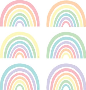 Pastel Pop Rainbows Accents - TCR8443 | Teacher Created Resources