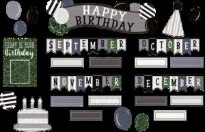 Modern Farmhouse Happy Birthday Mini Bulletin Board - TCR8533 | Teacher ...