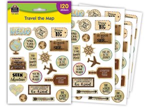 Travel the Map Stickers - TCR8573 | Teacher Created Resources