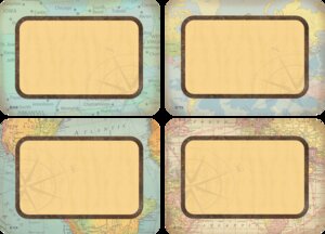 Travel the Map Name Tags/Labels - Multi-Pack - TCR8574 | Teacher ...