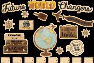 Travel the Map Future World Changers Bulletin Board - TCR8623 | Teacher ...