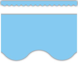 Light Blue Scalloped Border Trim - TCR8776 | Teacher Created Resources