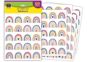 Oh Happy Day Rainbows Stickers - TCR9053 | Teacher Created Resources