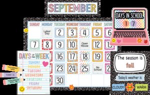 Cool for School Calendar Bulletin Board - TCR9300 | Teacher Created ...