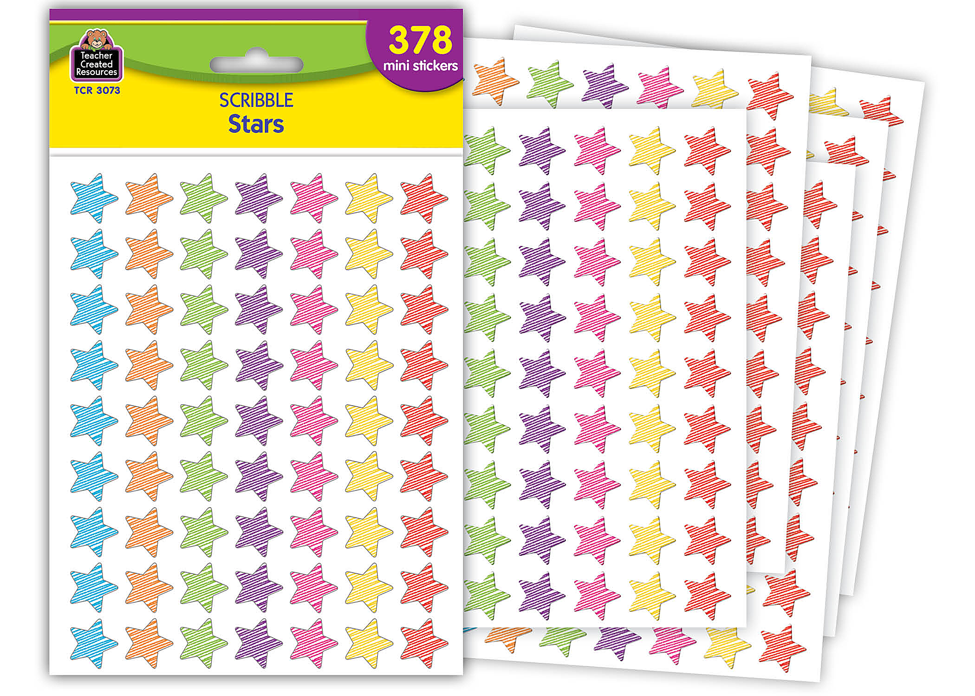 Scribble Stars Mini Stickers - TCR3073 | Teacher Created Resources