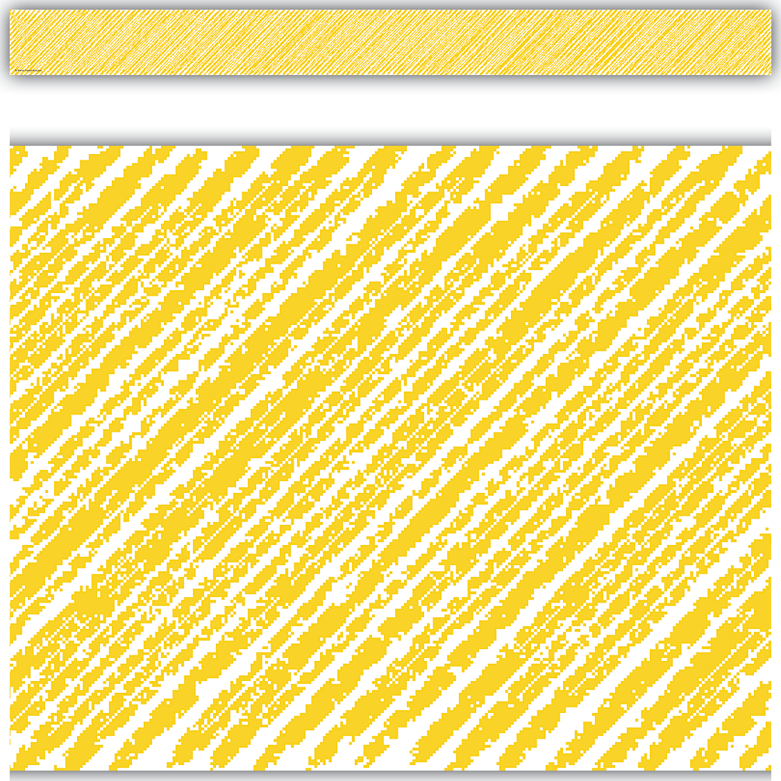 Yellow Scribble Straight Border Trim - TCR3480 | Teacher Created Resources