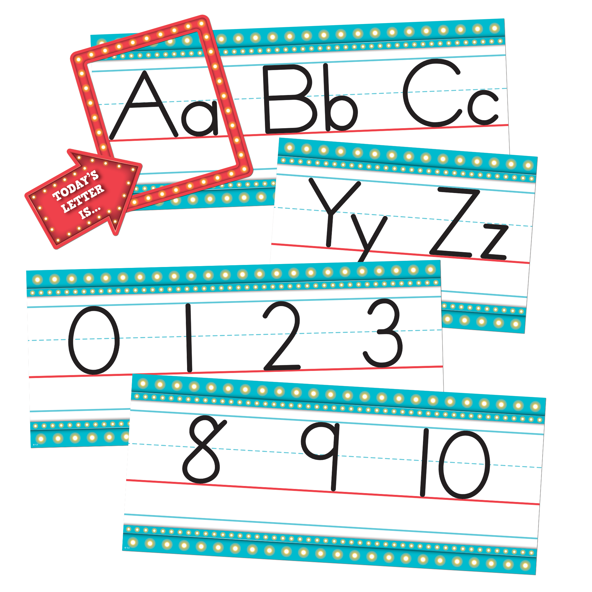 Travel Alarm Clock Teacher Created Resources Black Marquee Border Trim ...