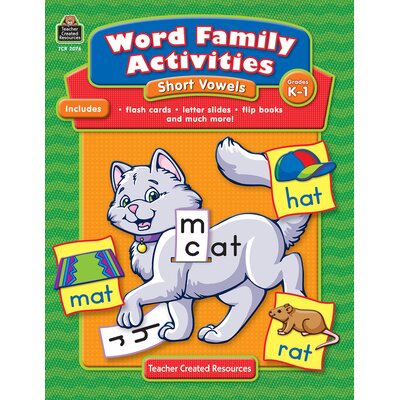 Word Family Activities: Short Vowels Grade K-1 - TCR2076 | Teacher ...