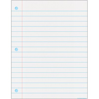 Notebook Paper Write-On/Wipe-Off Chart - TCR7114 | Teacher Created ...