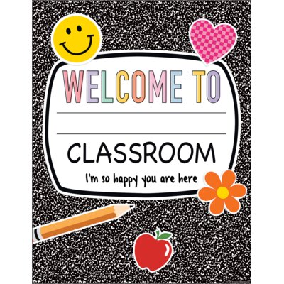 Cool for School Composition Welcome Chart - TCR7378 | Teacher Created ...