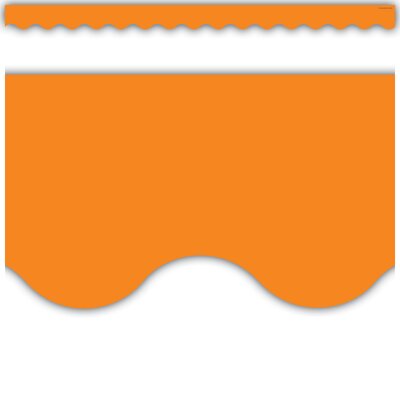 Orange Scalloped Border Trim - TCR2151 | Teacher Created Resources
