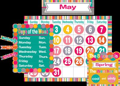 Tropical Punch Calendar Bulletin Board - TCR2685 | Teacher Created ...