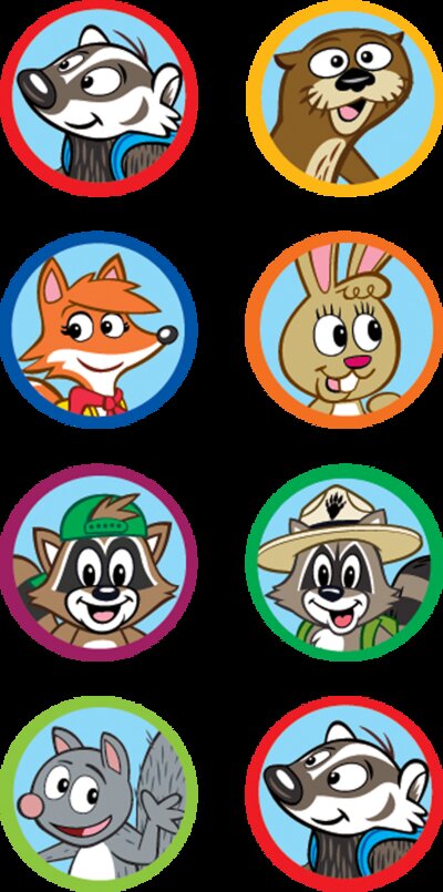 Ranger Rick Mini Stickers - TCR3471 | Teacher Created Resources