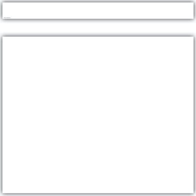 White Straight Border Trim - TCR3562 | Teacher Created Resources