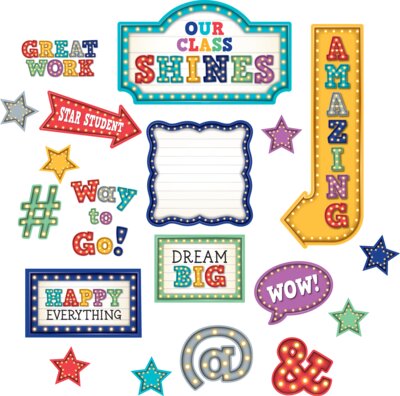 Marquee Our Class Shines Bulletin Board - TCR3603 | Teacher Created ...