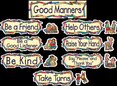 Good Manners Mini Bulletin Board from Susan Winget - TCR4297 | Teacher ...