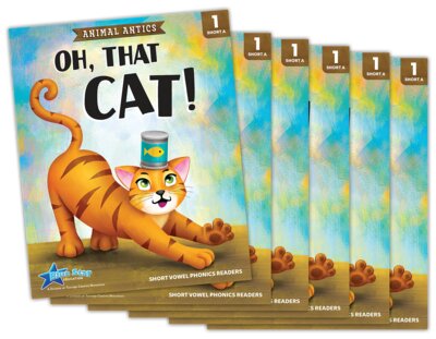 Animal Antics: Oh, That Cat! - Short Vowel a Reader - 6 Pack - TCR53306 ...