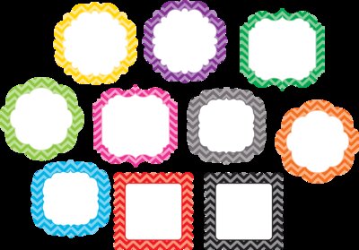 Chevron Frames Accents - TCR5413 | Teacher Created Resources