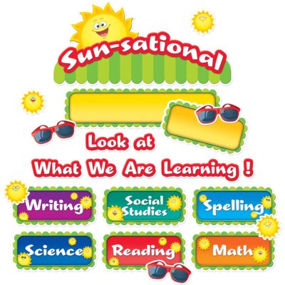 Happy Suns Sunsational Work Bulletin Board Display Set - TCR5438 ...