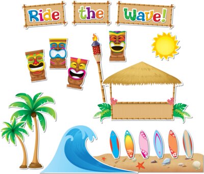Surfs Up Bulletin Board Display Set - TCR5517 | Teacher Created Resources