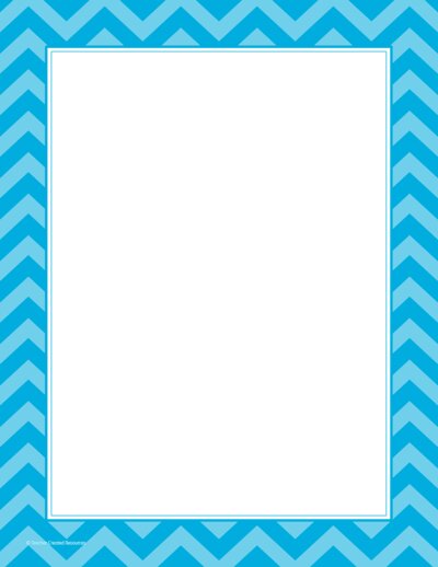 Aqua Chevron Computer Paper - TCR5529 | Teacher Created Resources