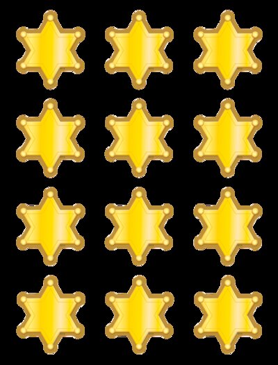 Western Sheriff Badges Mini Accents - TCR5536 | Teacher Created Resources