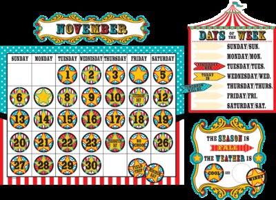 Carnival Calendar Bulletin Board Display Set - TCR5720 | Teacher ...