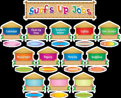 Surfs Up Jobs Mini Bulletin Board - TCR5786 | Teacher Created Resources