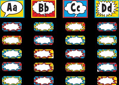 Superhero Alphabet Word Wall Bulletin Board Display Set - TCR5847 ...